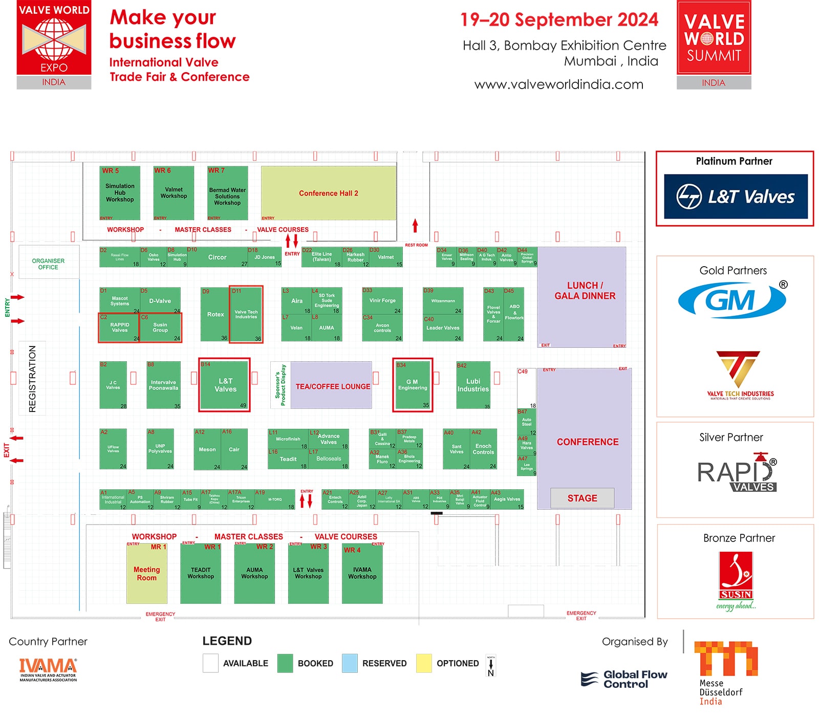 Floor Plan || Valve World Expo India